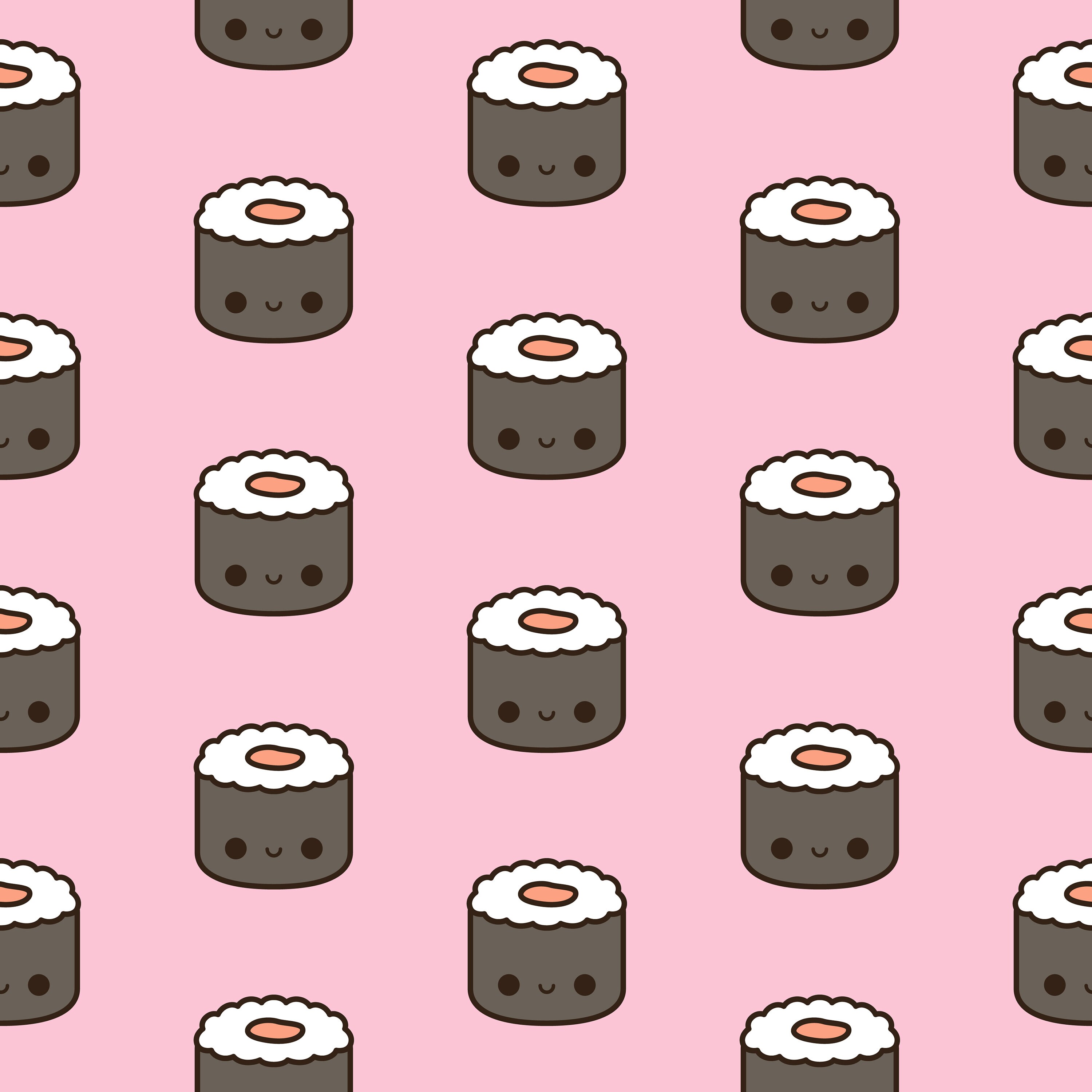 Sushi Digital Papers Kawaii Sushi Digital Papers Sushi - Etsy