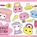 Kawaii Kitchen Clipart, Kawaii Cooking Clip Art, Cute Kitchen Clipart ...