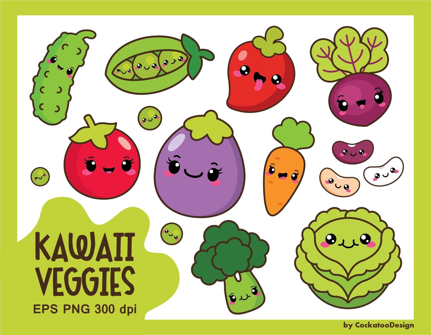 Cute Vegetables Clipart