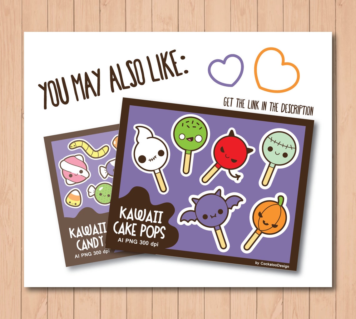 Halloween Candy Clipart Kawaii Candy Clipart Halloween - Etsy