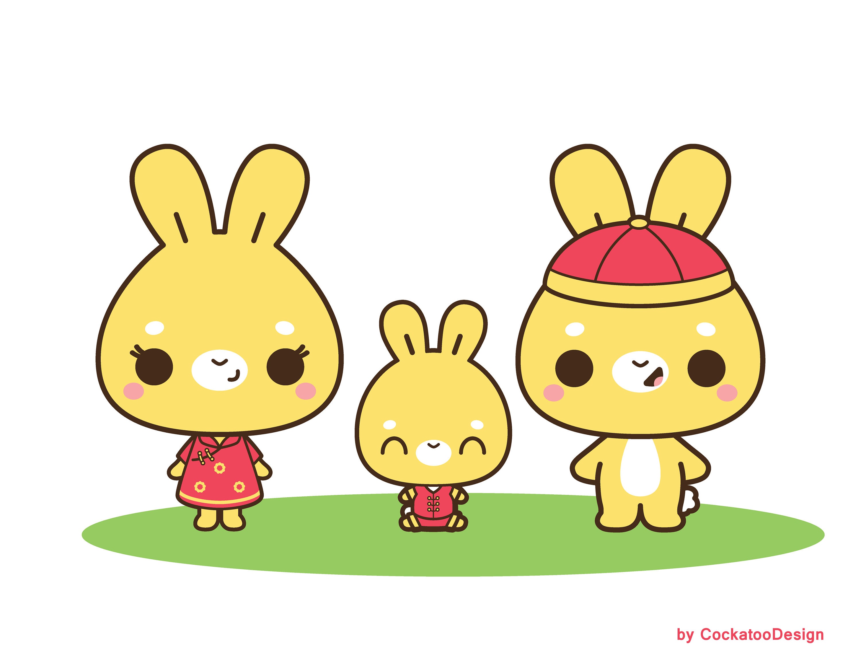 Chinese New Year Clipart, New Year Rabbit Clipart, Lunar New Year ...
