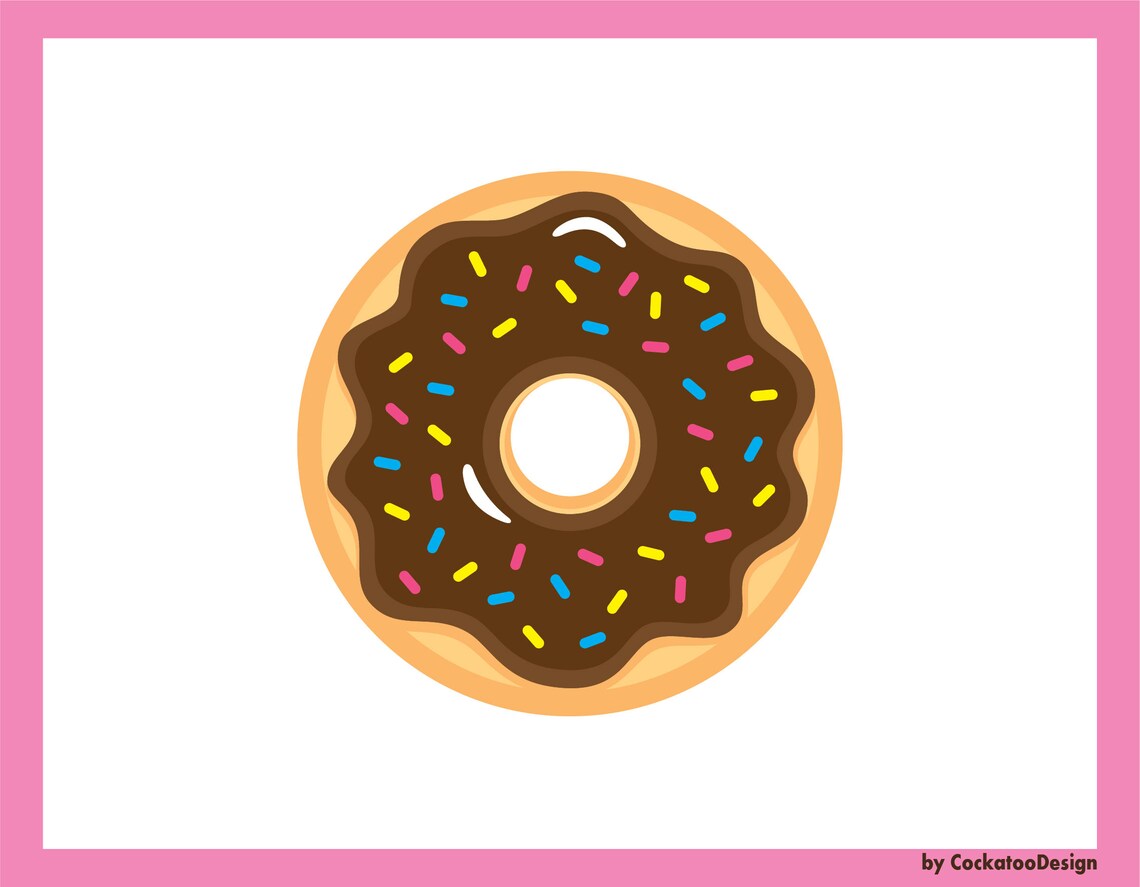 Donut Clipart Kawaii Clip Art Donuts Clip Art Kawaii Donut - Etsy Denmark