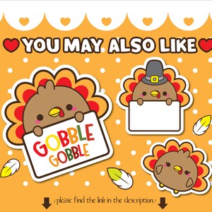 Thanksgiving Clipart, Thanksgiving Clip Art, Kawaii Thanksgiving ...