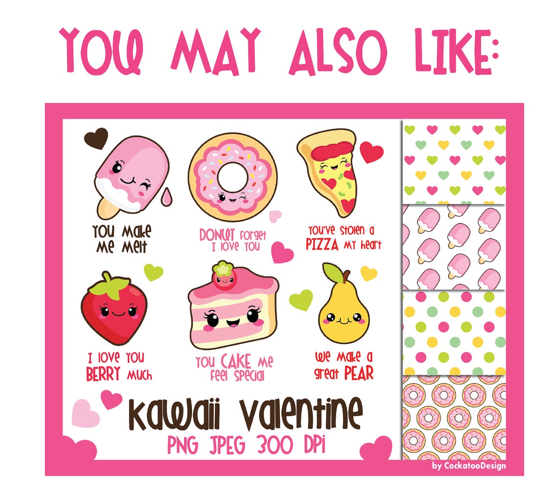 Easter clipart kawaii clipart easter digital paper easter | Etsy