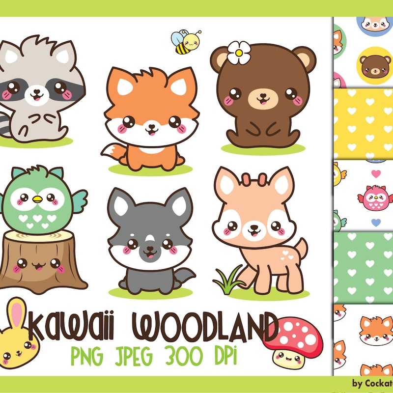 Woodland Clipart - Etsy
