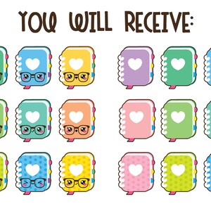 Planner Clipart, Kawaii Planner Clipart, Notebook Clipart, Planner Clip ...