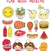 Kawaii Clip Art, BBQ Clipart, Labor Day Clipart, Kid Clipart, Picnic ...