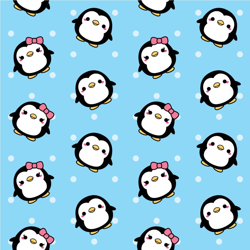 Kawaii penguin clipart cute penguin clip art kawaii north | Etsy