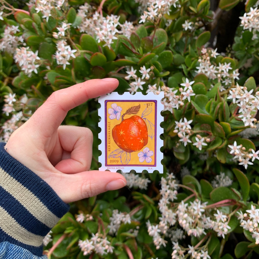 Red Remarkable Apple Sticker - Etsy