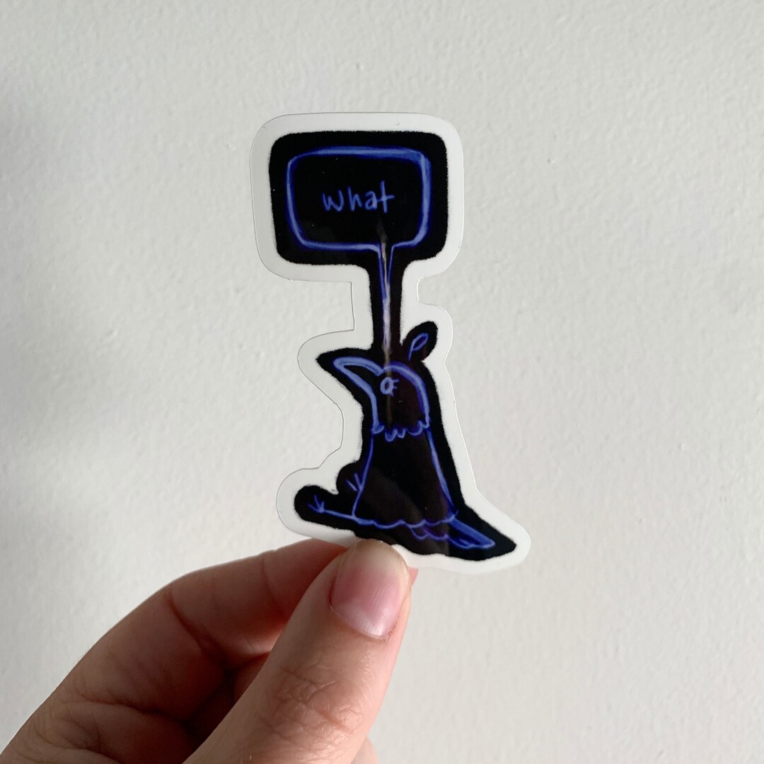 Crow Vinyl Sticker - Etsy