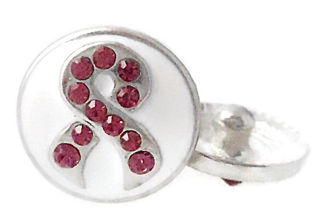 Pink Hope snap jewelry snaps,snap button charms jewelry, snap button ...