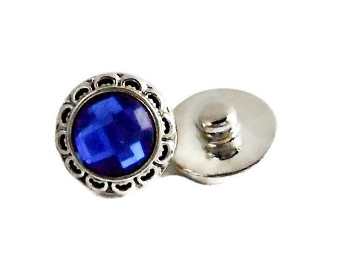 12mm Mini Snap Blue Flower,mini Snaps Jewelry,compatible W/ Petite ...