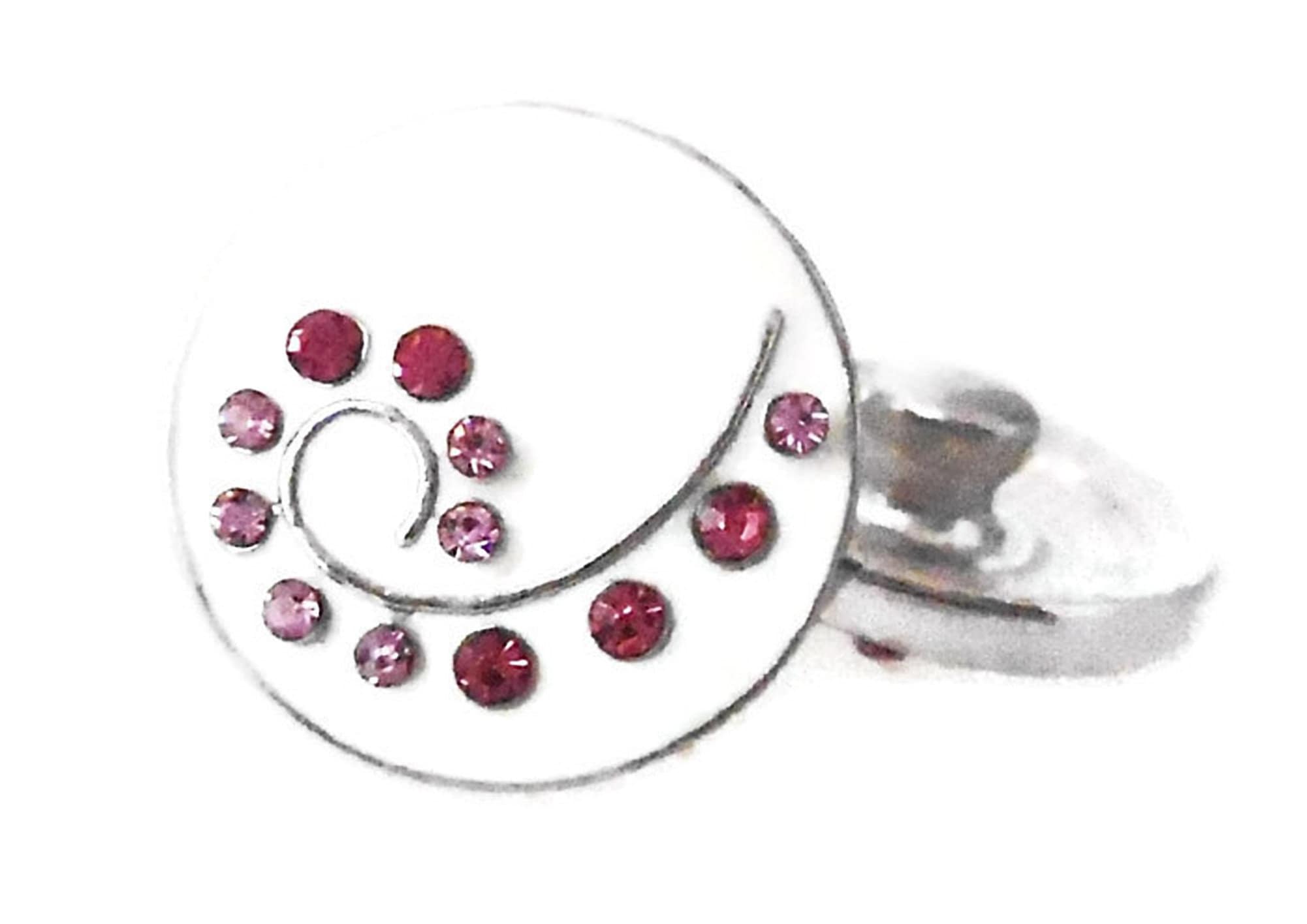 Snap button jewelry,Pink Curl Crystal,snap charm,fits on Ginger snaps ...