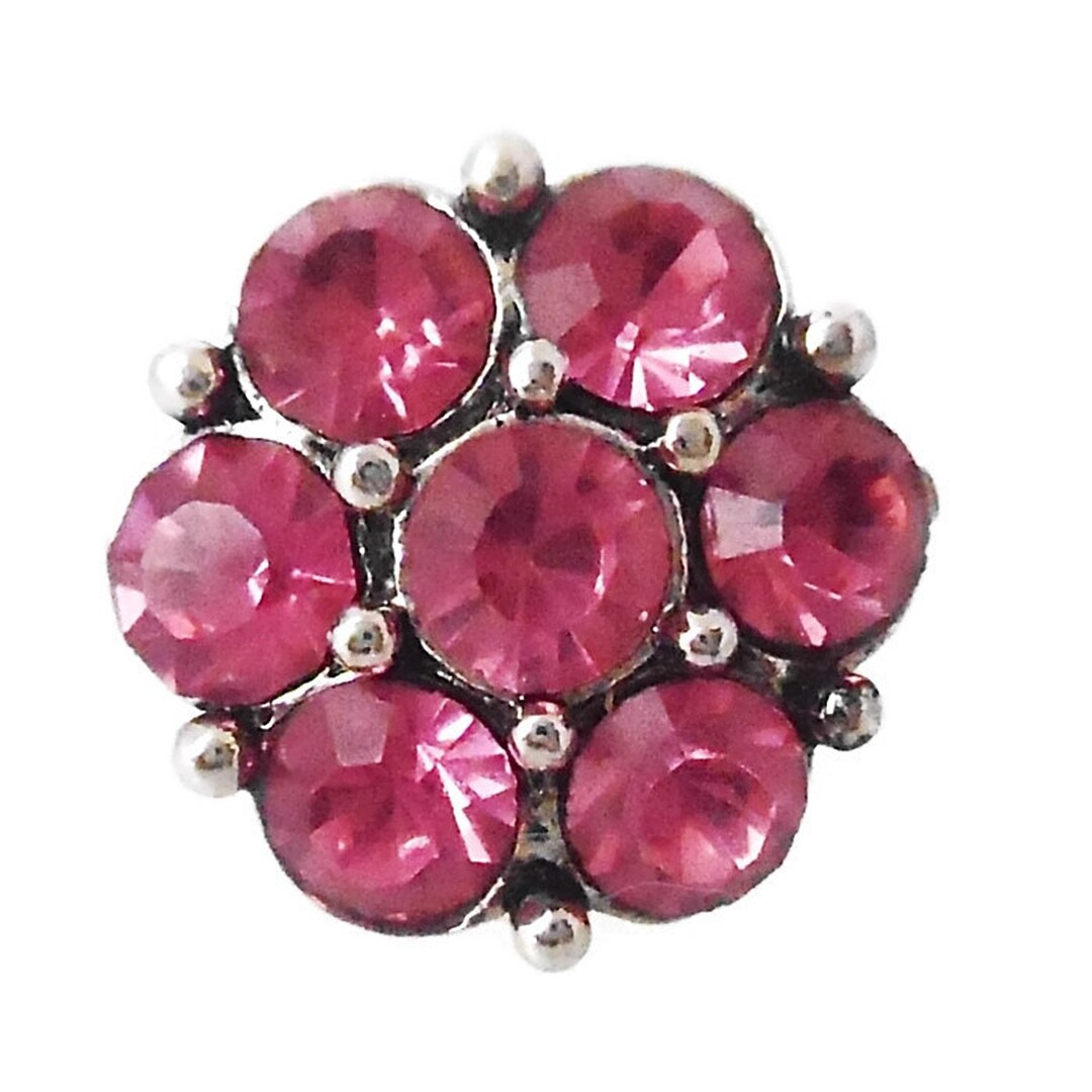 Snap Button Jewelry,berry Pink Snap Charm,fits on Ginger Snaps Jewelry ...