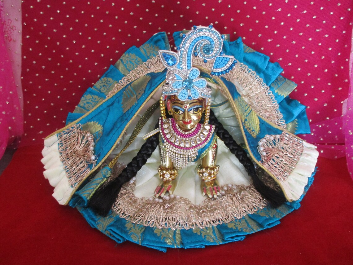 Baby Radha Idol Including a Dress With Shringar Set-height 4.5 - Etsy