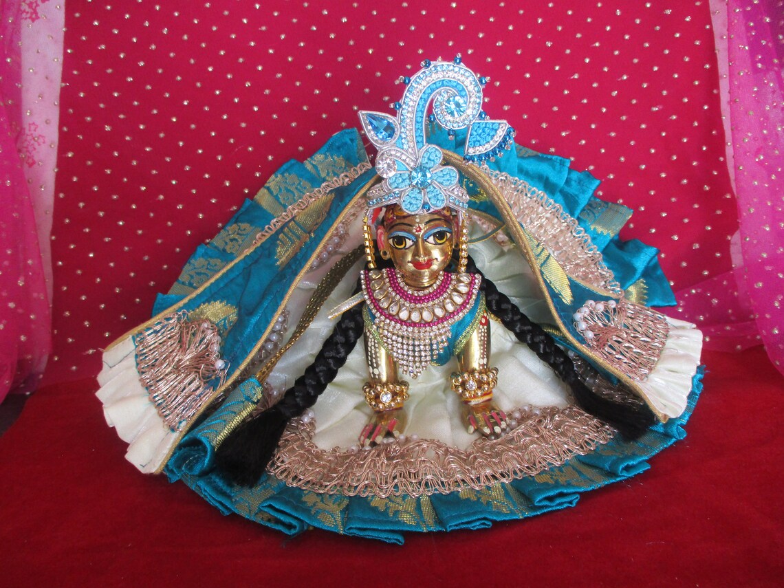 Baby Radha Idol Including a Dress With Shringarladdu Gopal - Etsy