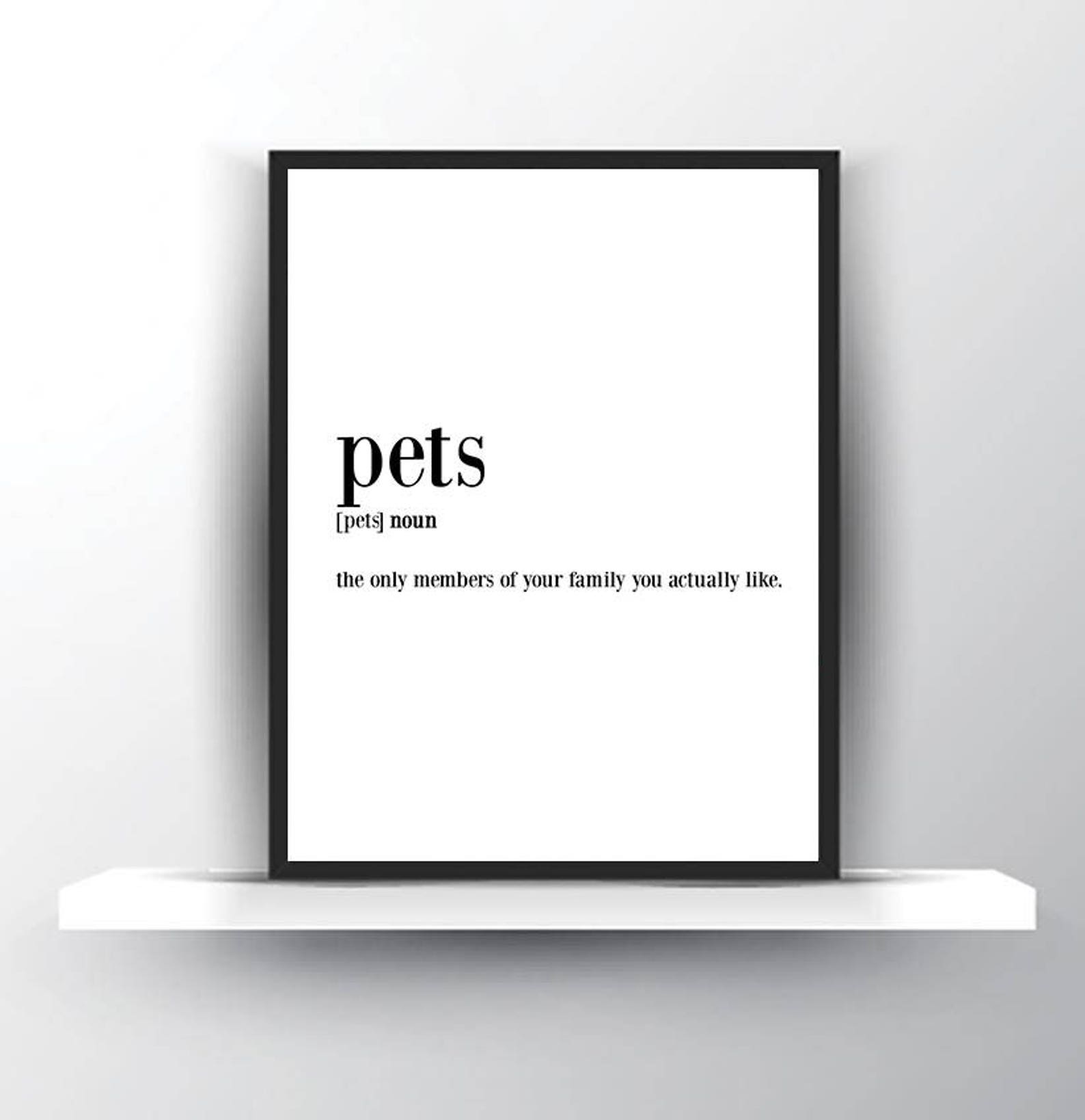 Pets Dictionary Art Definition Print Pet Lover Gift - Etsy