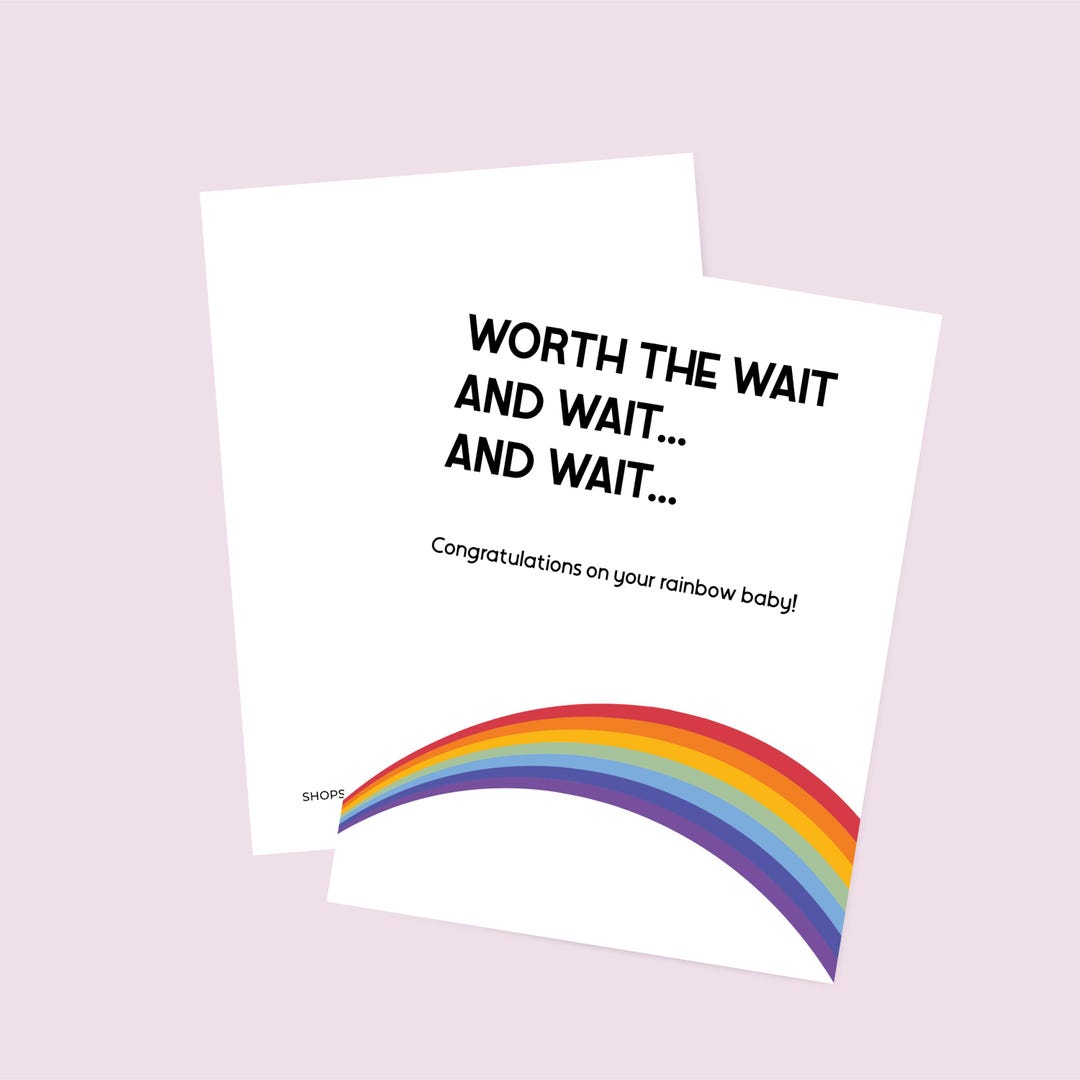 Card: Congratulations on Your Rainbow Baby | New Baby & IVF Pregnancy ...