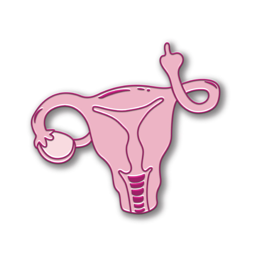 Cute Uterus Enamel Pin Pro Choice Feminist Women's Rights Lapel ...