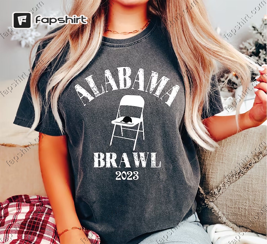 Alabama Brawl Shirt Folding Chair Fight A Mass Brawl Breaks - Etsy