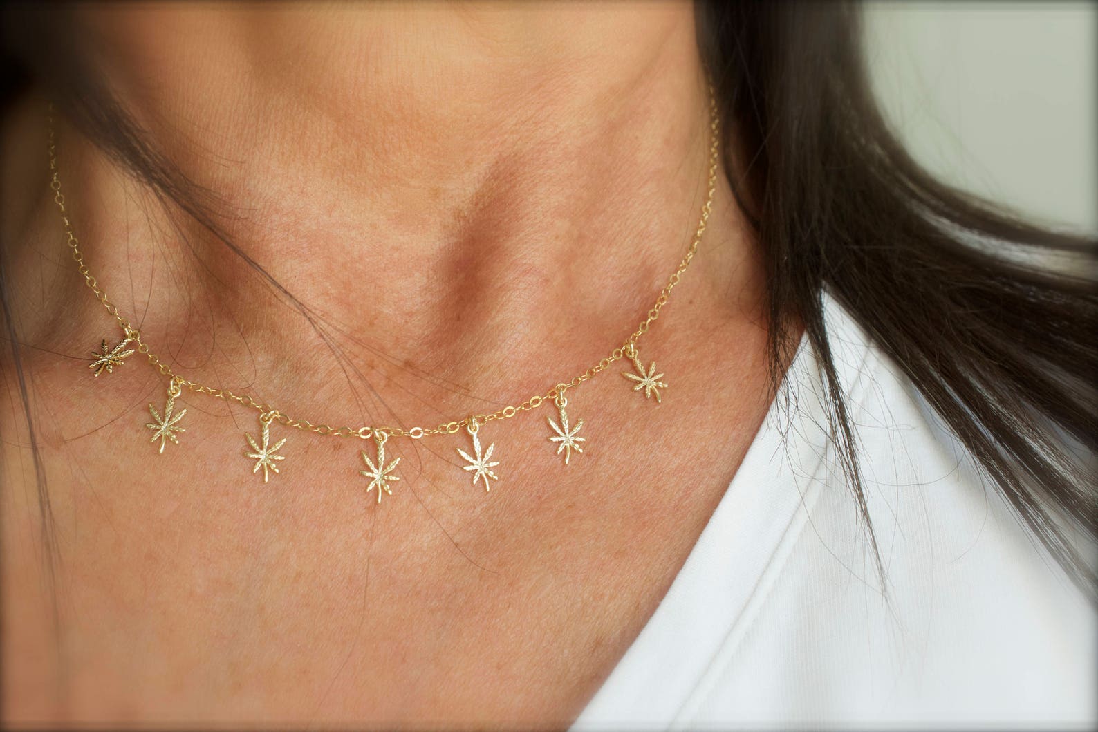 Multi Weed Charms Necklace Mini Marijuana Leaf Necklace - Etsy