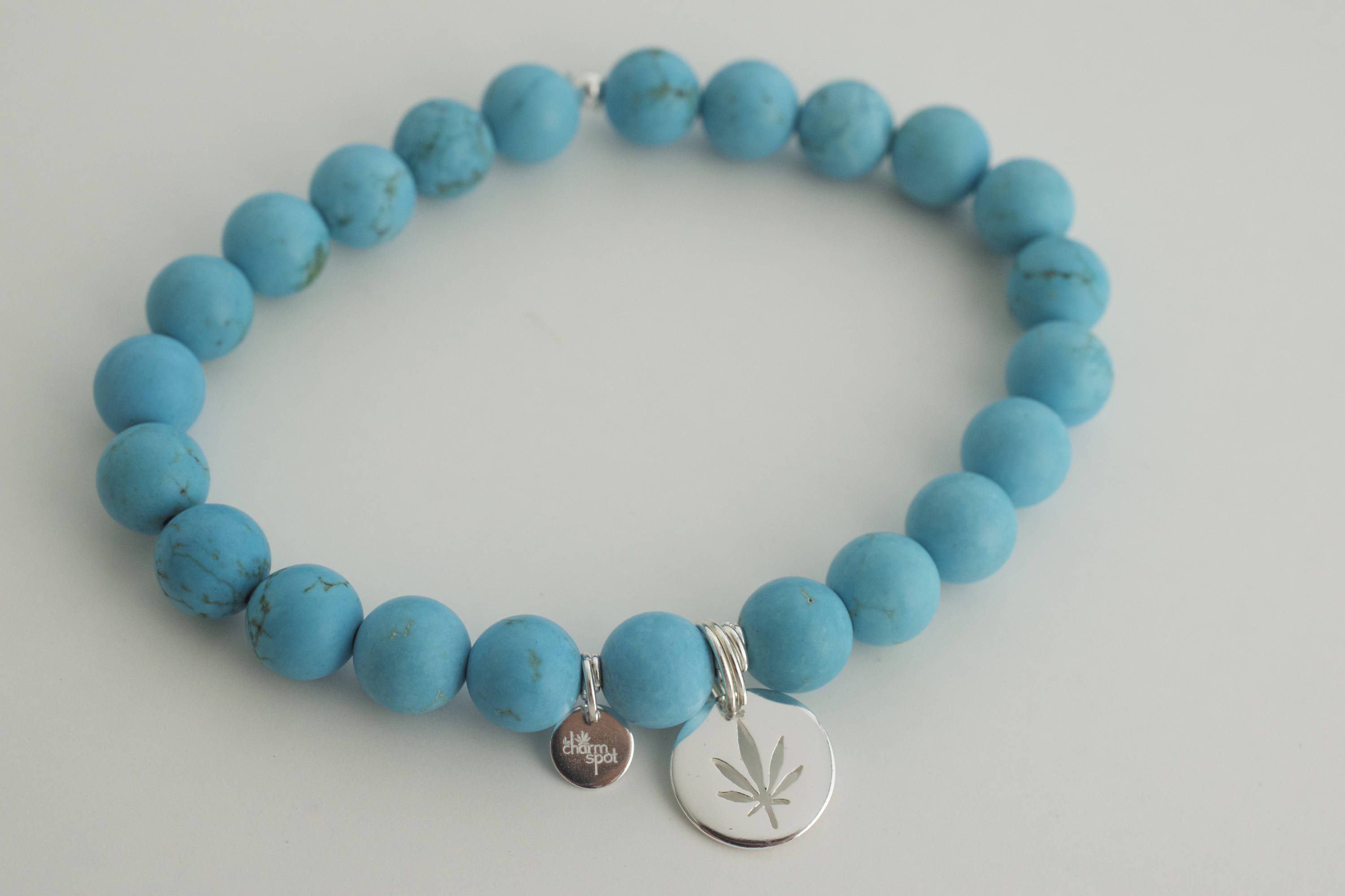 Pulsera de cannabis turquesa pulsera elástica 420 | Etsy
