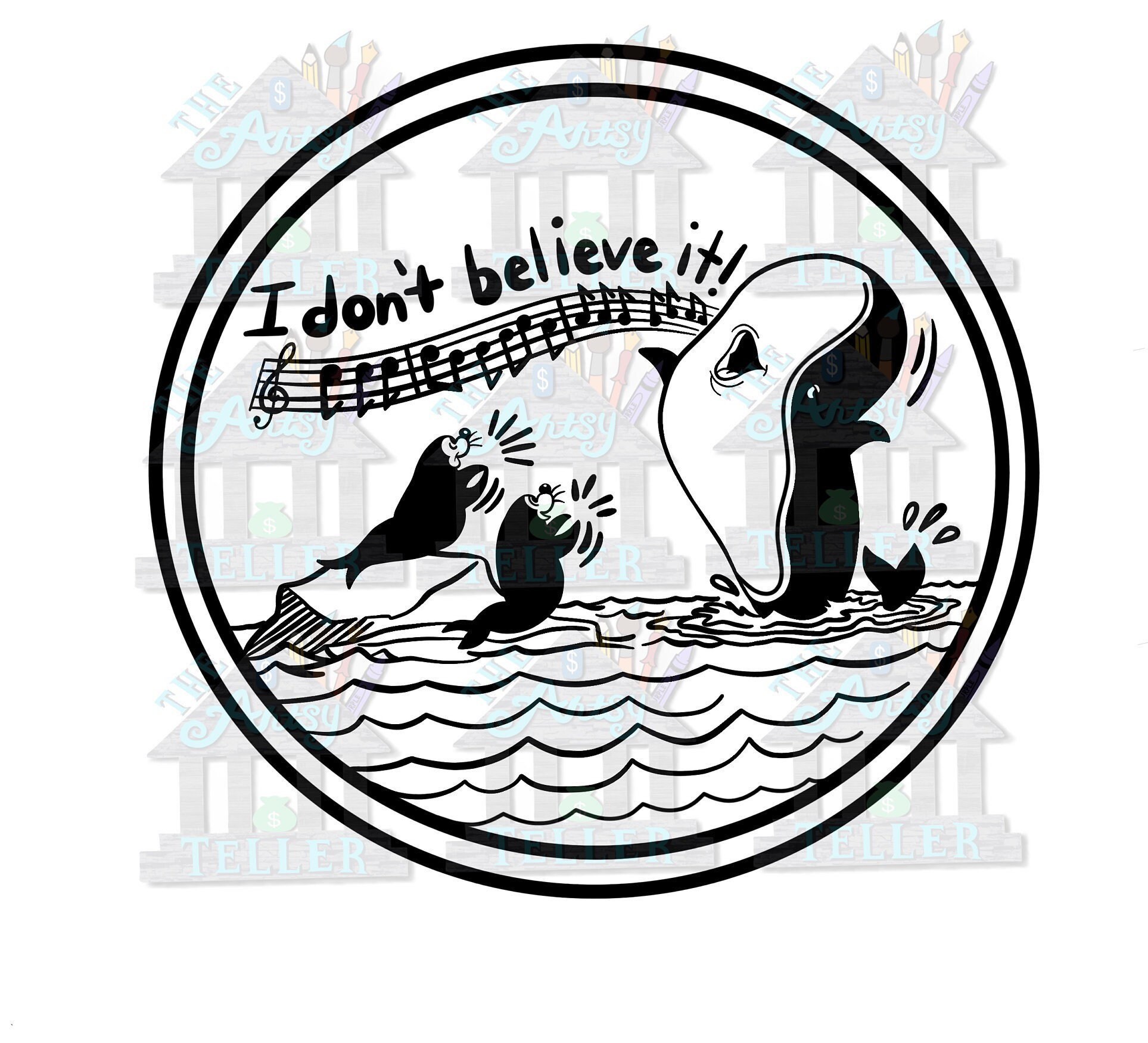 Willie the Operatic Whale Svg Png Jpeg Dxf - Etsy UK