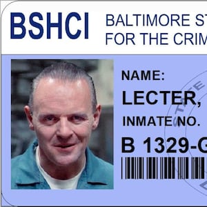 Movie Prop - ID Card - Hannibal Lecter - Etsy
