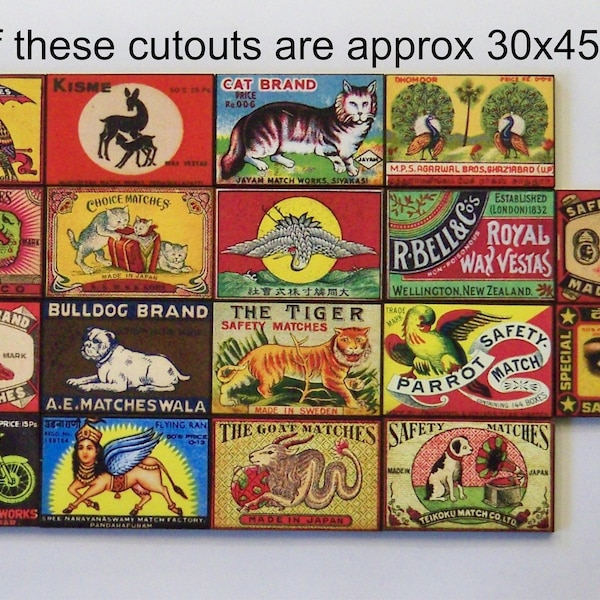 Matchbox Label - Etsy UK