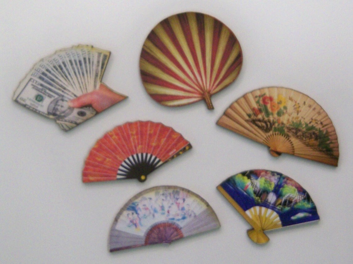 12 X Wooden Hand Fans - Etsy UK