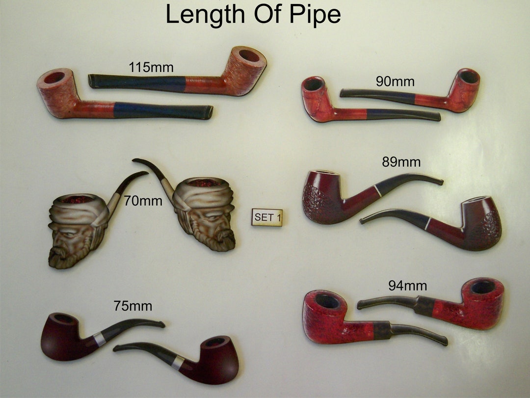 SMOKING PIPES. Traditional Looking. Made From 4mm Wood 12 Pipe Cutouts ...