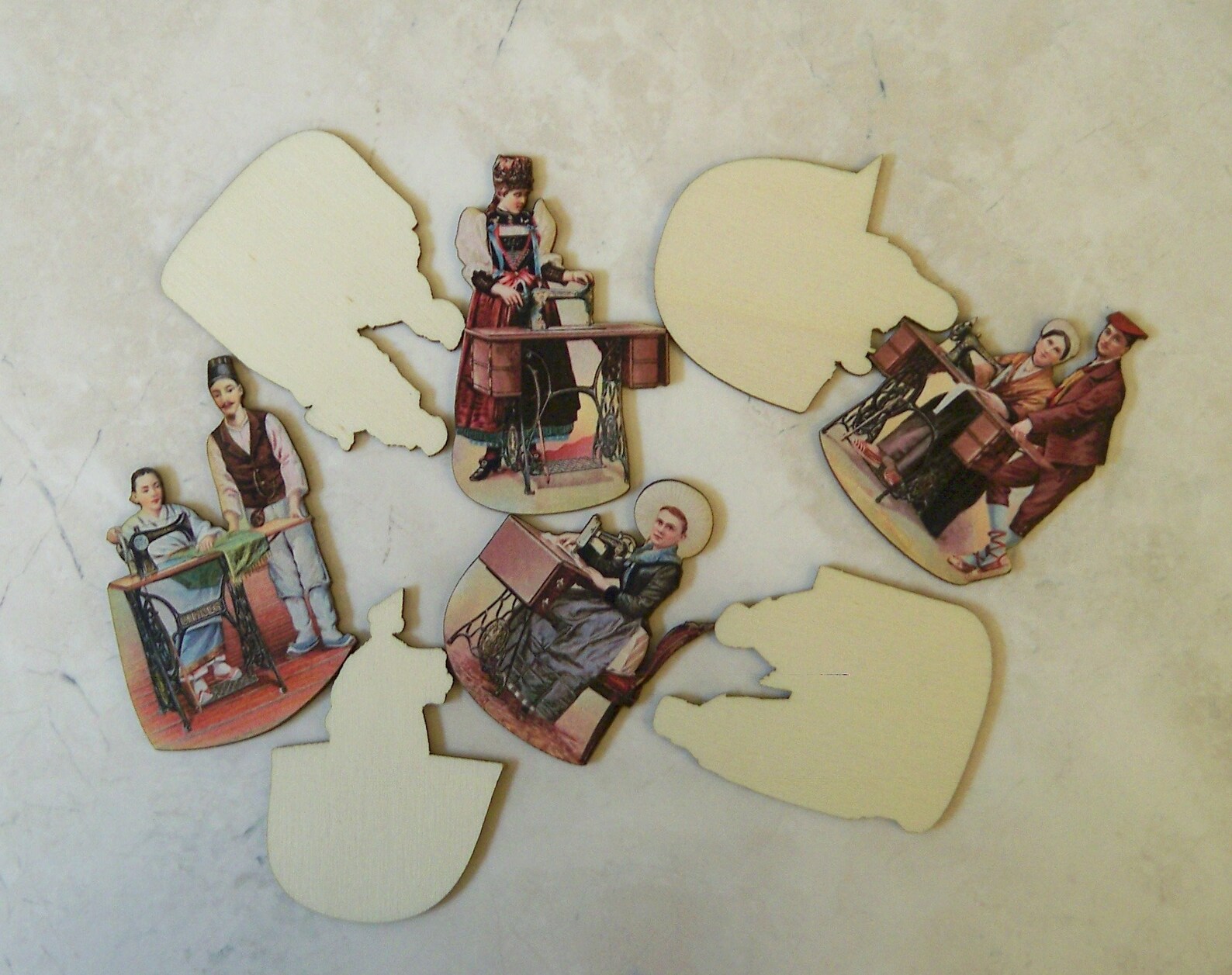 Singer Sewing Machine. A Pack of 8 Laser Wood Cut Outs. A - Etsy UK