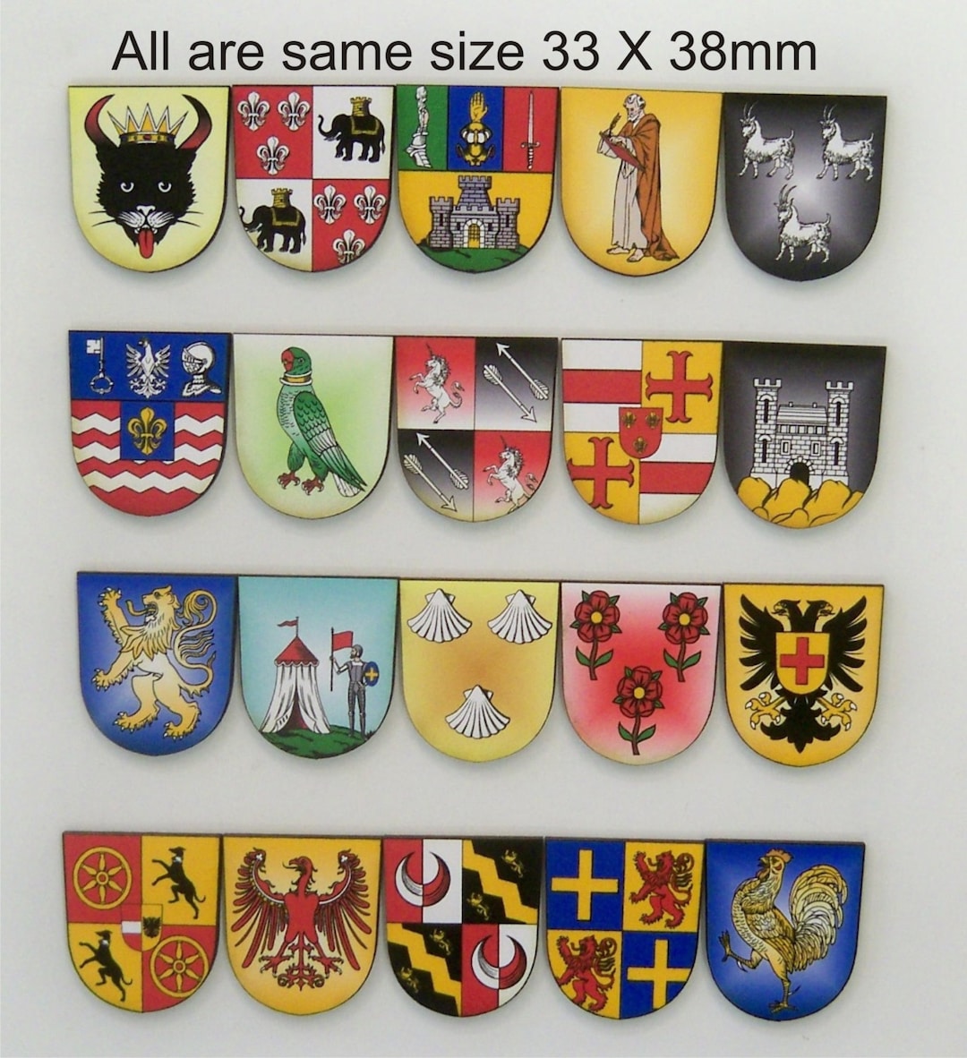A Collection of 20 Swiss Family Shields - Etsy