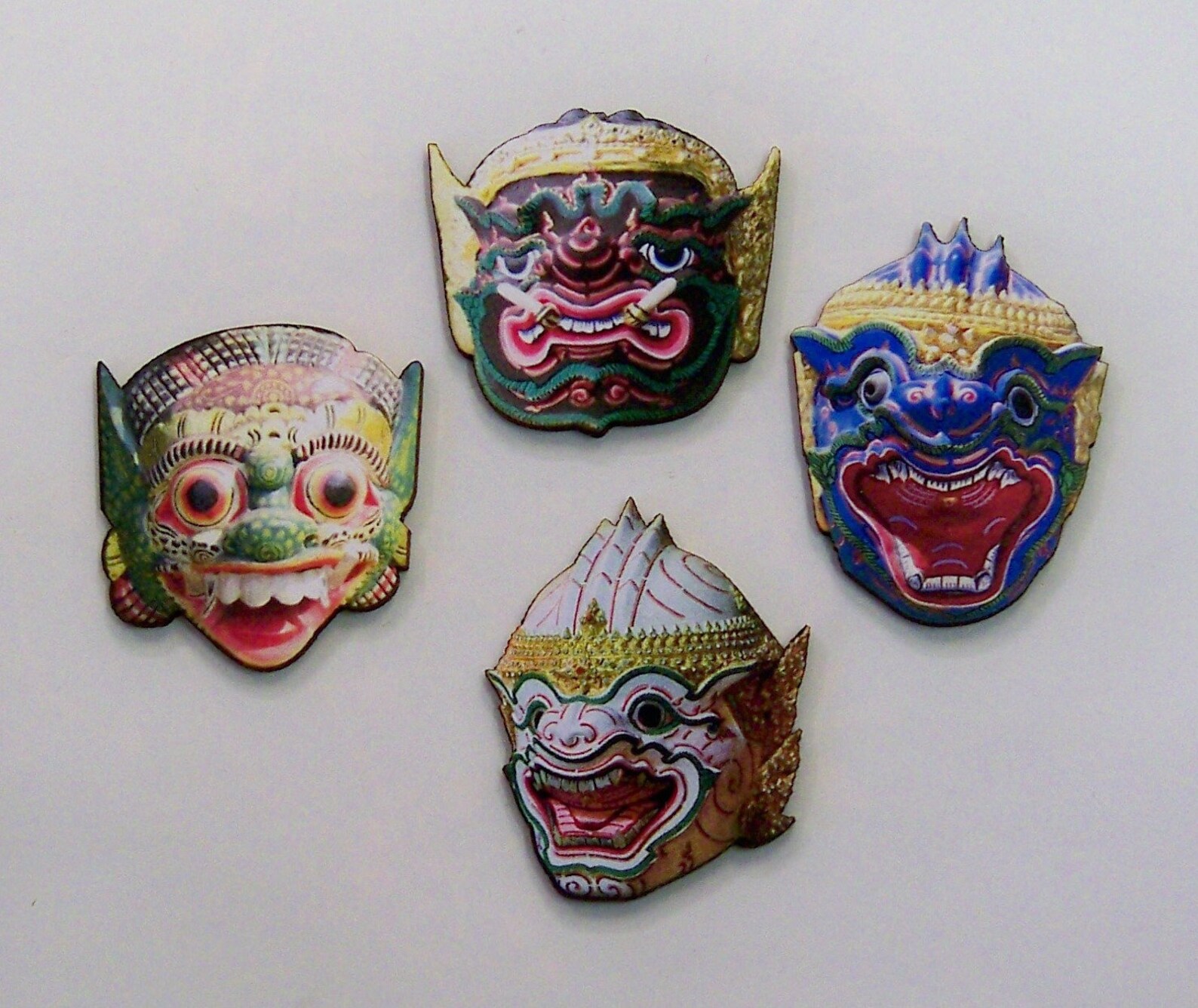 Khon Masks. Dance drama of Southeast Asia. 11 x Laser | Etsy