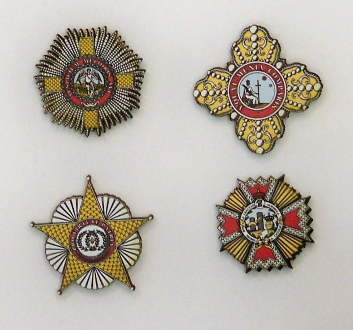 12 X Knighthood Orders on Wood - Etsy UK