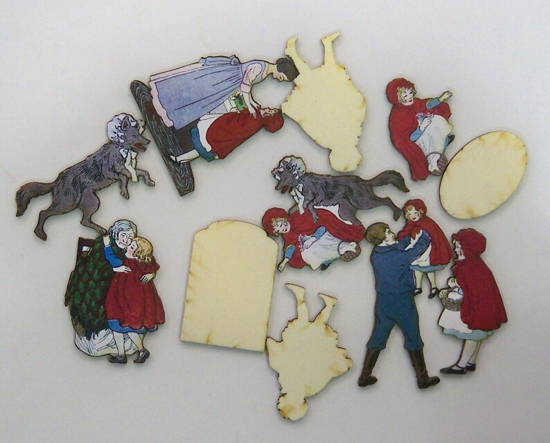 LITTLE RED RIDING Hood 11 X Laser Cutouts - Etsy UK