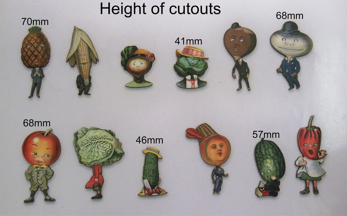 FRUIT & VEG Body and Heads - Etsy UK