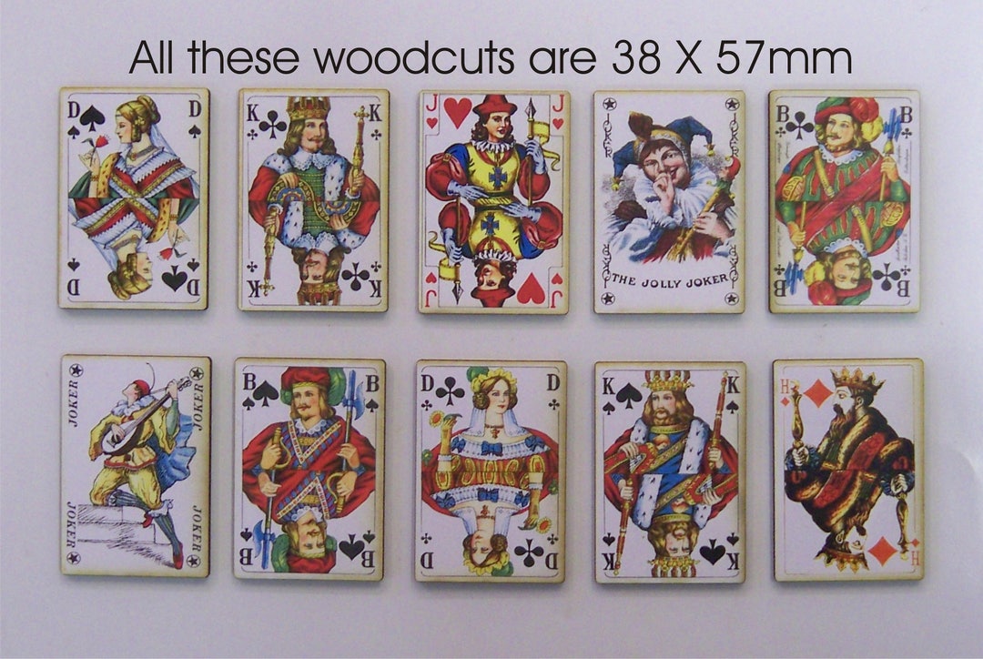 10 X Vintage Style Playing Cards - Etsy UK