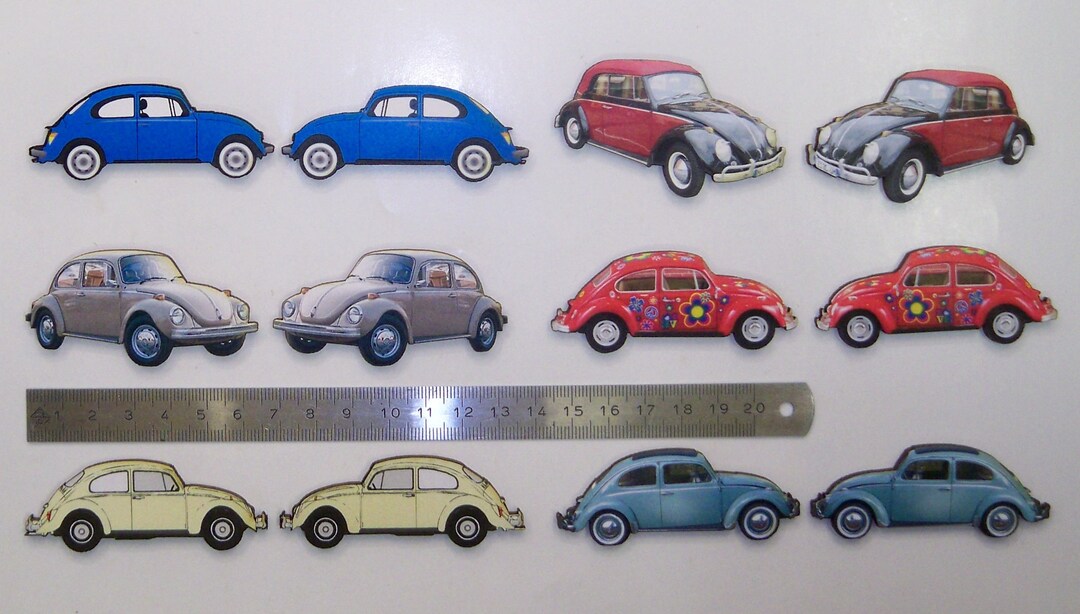 Well Known German Cars 6 X Designs Mirrord. Laser Wood for Magnets ...
