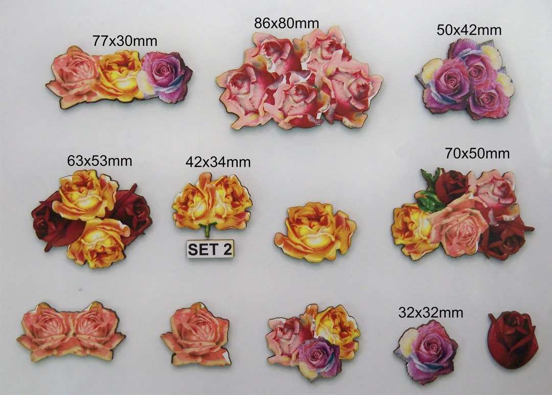 Roses. Single Rose. SET 2 Bunch of Roses. A Packet of 11 Wodcuts - Etsy