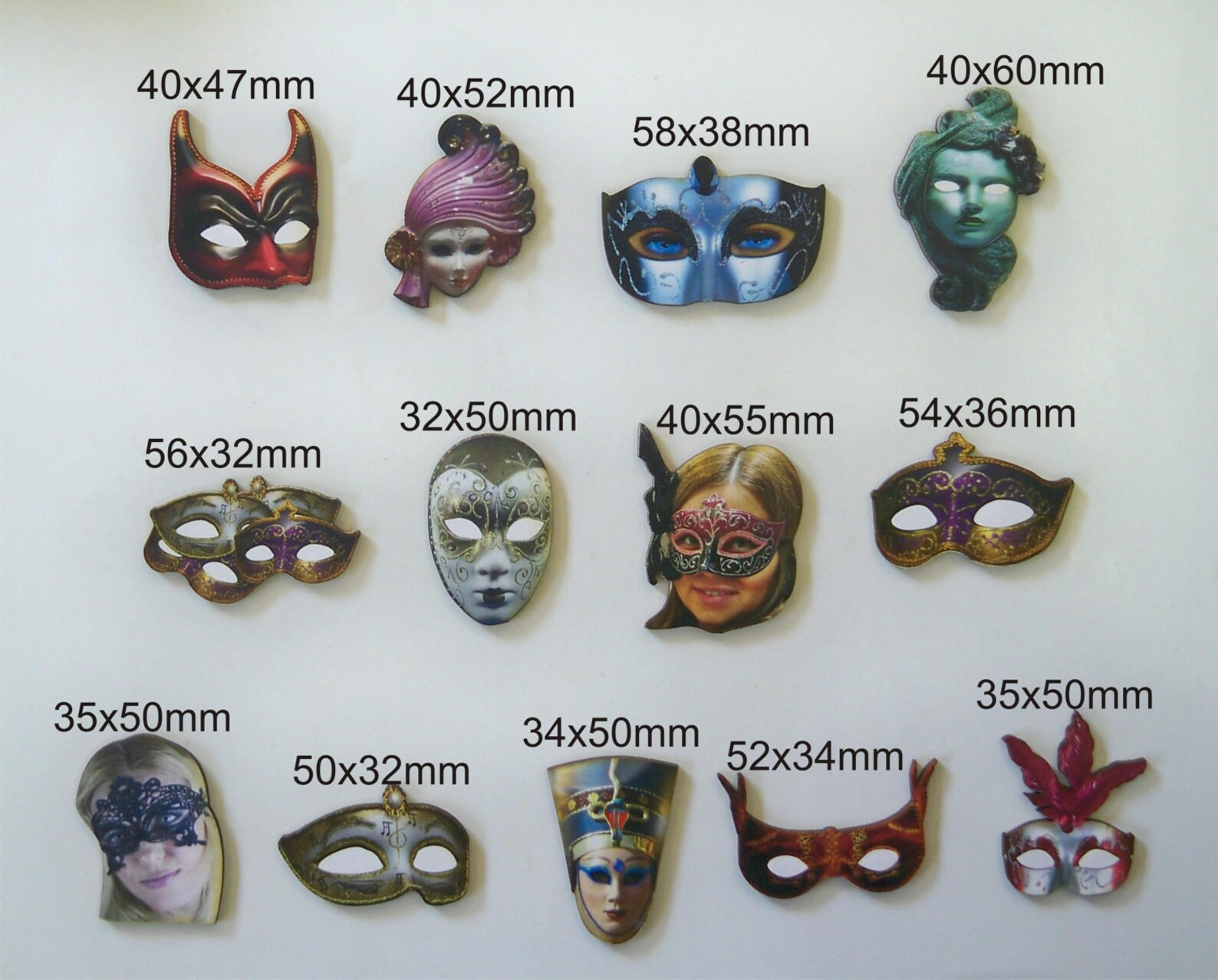 13 X Máscaras de fiesta. Productos de DIY Craft | Etsy