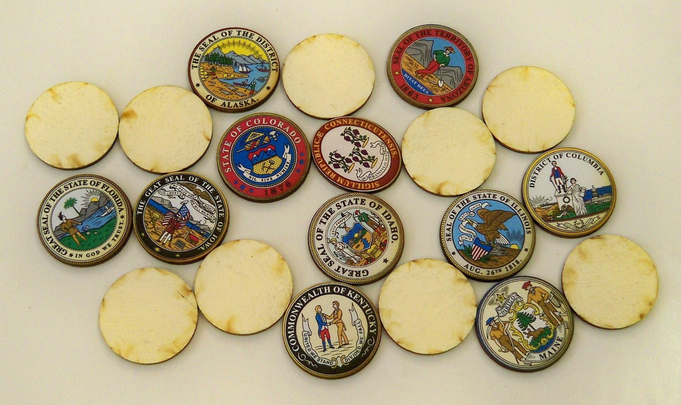 USA STATE SEALS 20 Cutout as in Picture pack 1 - Etsy