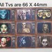 Horror Show on TV. 9 X Woodcuts With Horror Channel Programs - Etsy UK