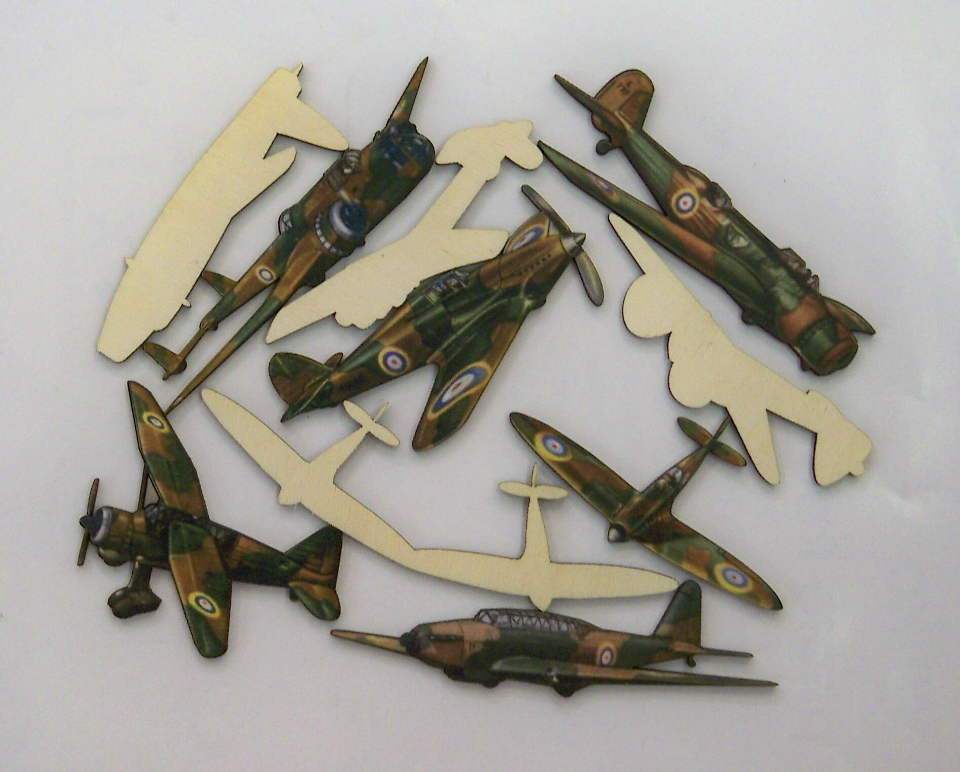 Fighter Aircraft. 10 X Airplane Cut Outs - Etsy UK