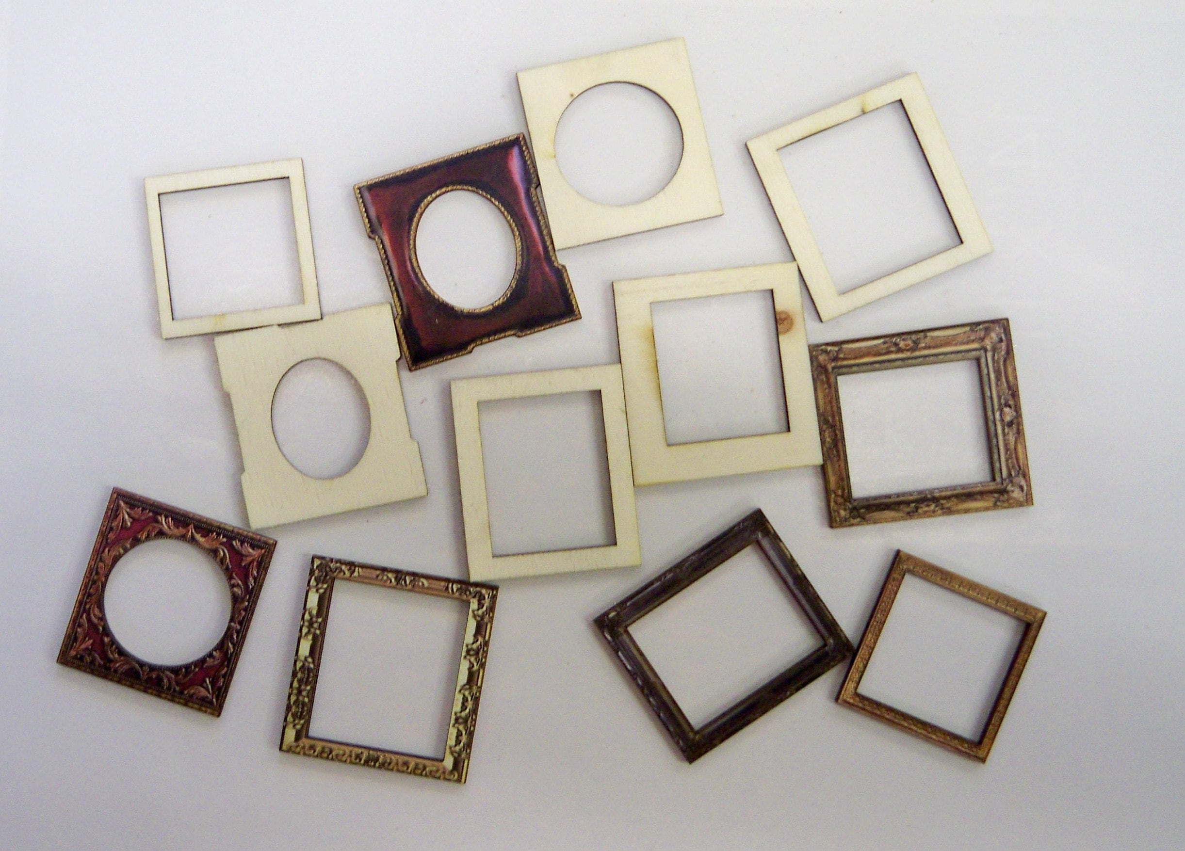 Picture Frames. Minature Frames. Attach Your Own Picture. SET - Etsy