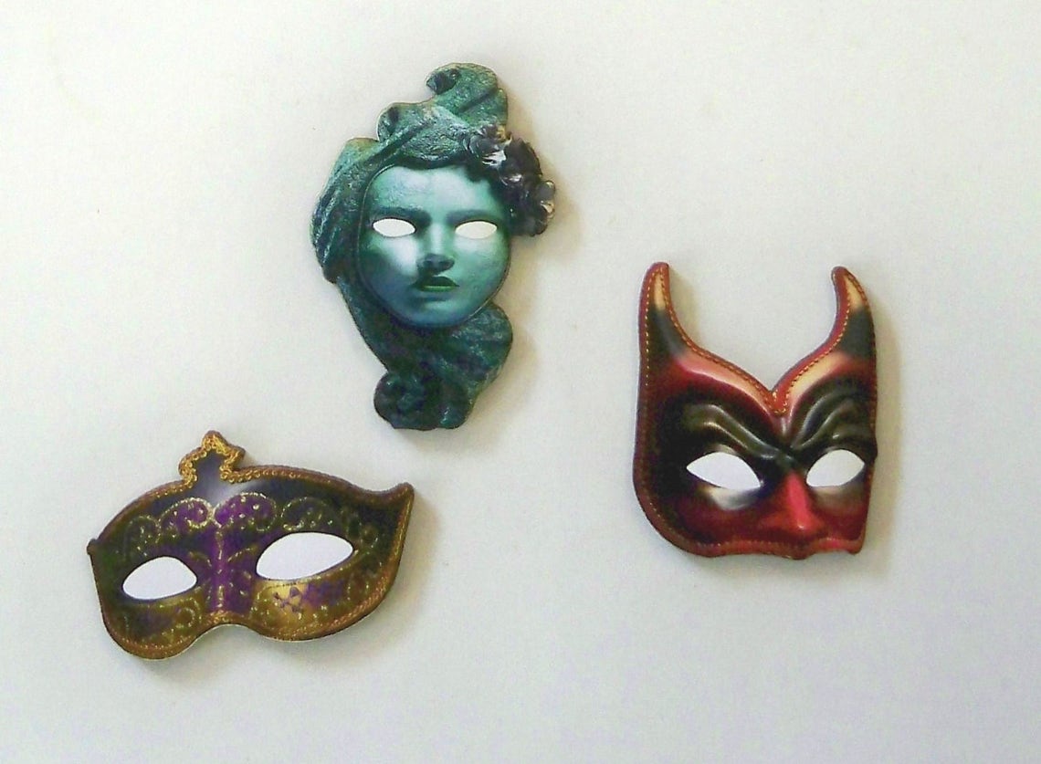 13 X Máscaras de fiesta. Productos de DIY Craft | Etsy