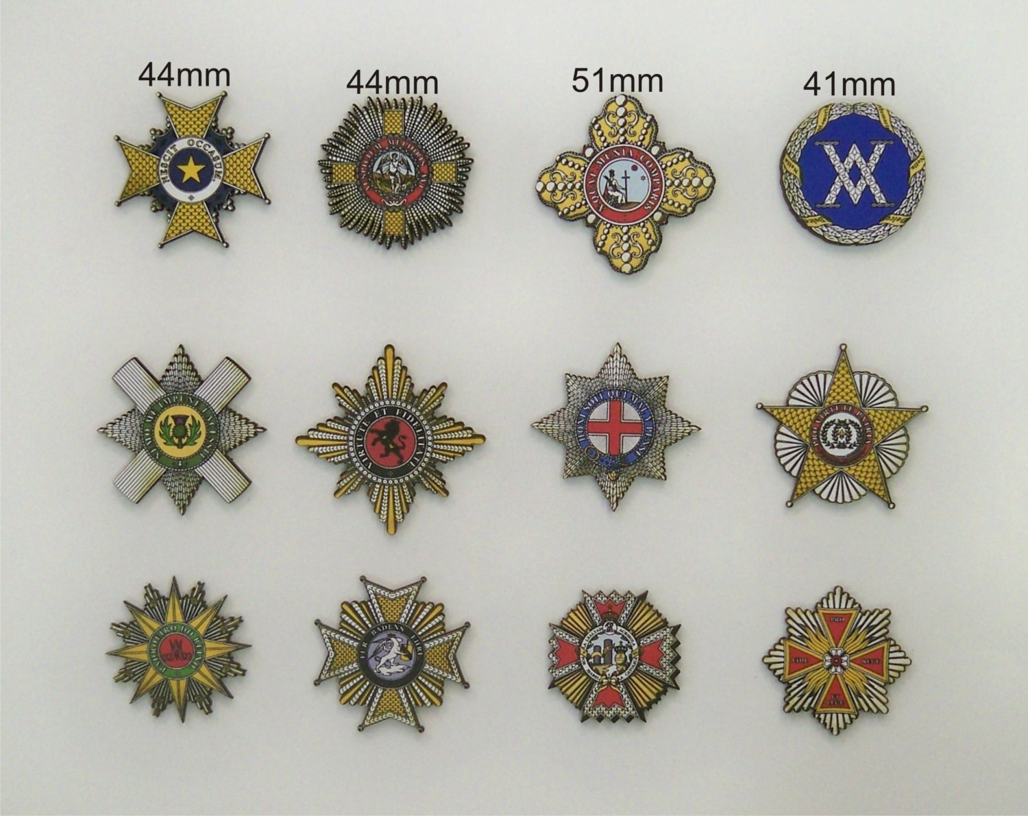12 X Knighthood Orders on Wood - Etsy UK