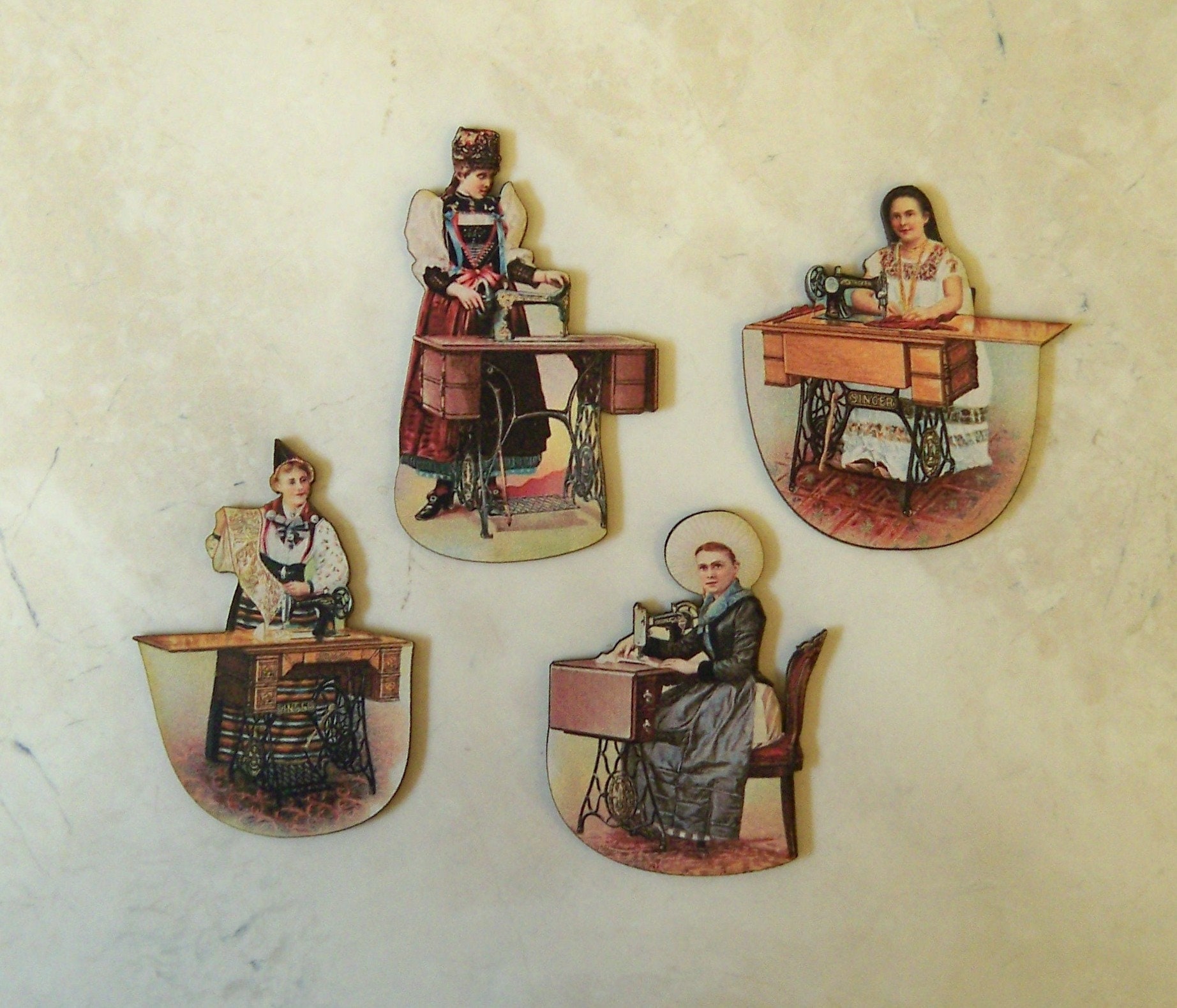 Singer Sewing Machine. A Pack of 8 Laser Wood Cut Outs. A - Etsy UK