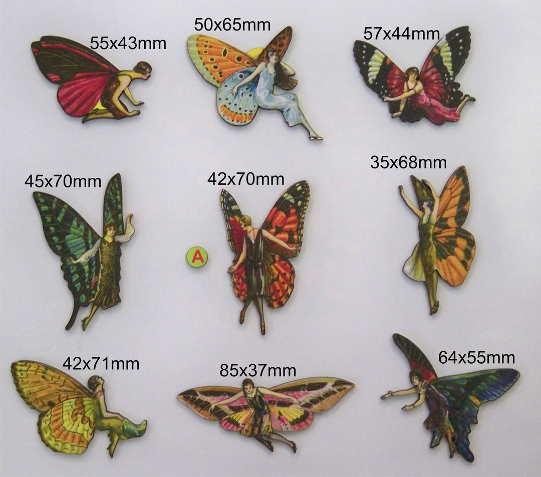 Butterfly Fairies. Flappers With Wings. This is a Collection of 9 ...