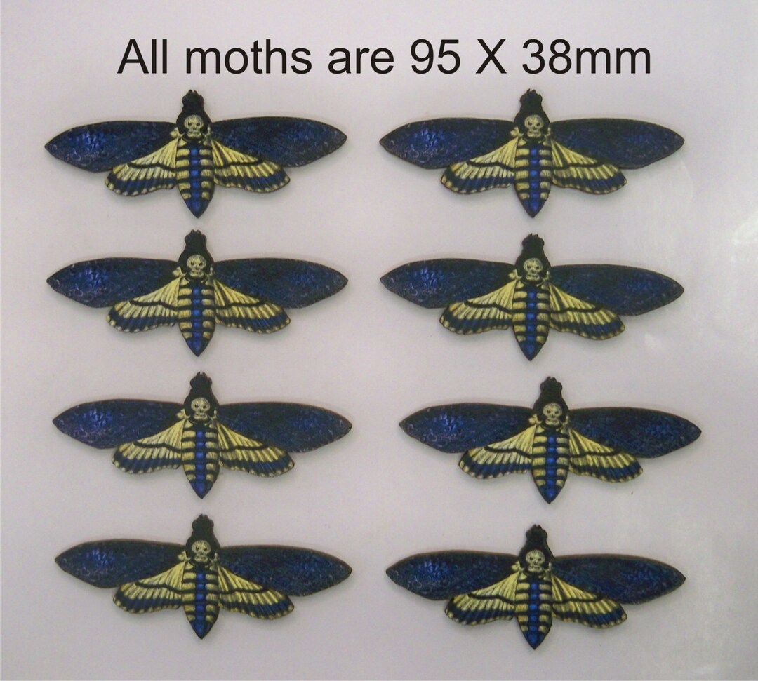 SKULL DEATH Head Moths. Laser Cut Wood. - Etsy